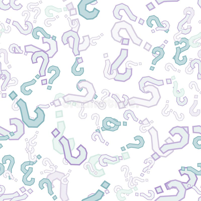 Quiz Seamless Pattern. Question Marks, Doubt, Faq Stock Vector ...