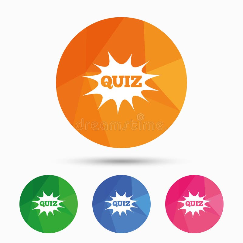 Quiz Sign Icon. Questions and Answers Game. Stock Vector - Illustration ...