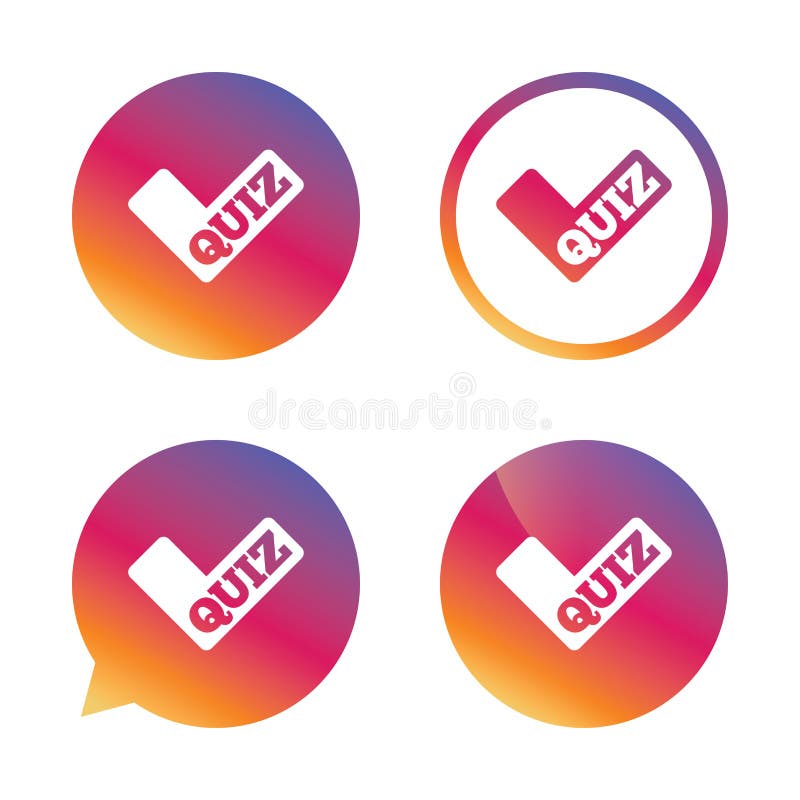 Quiz Sign Icon. Questions and Answers Game. Stock Vector - Illustration ...