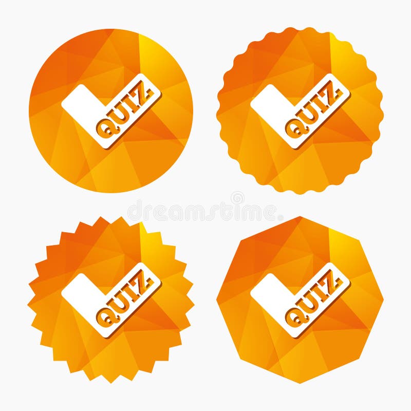 Quiz Sign Icon. Questions and Answers Game. Stock Vector - Illustration ...