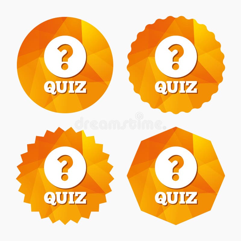 Quiz Sign Icon. Questions and Answers Game. Stock Vector - Illustration ...