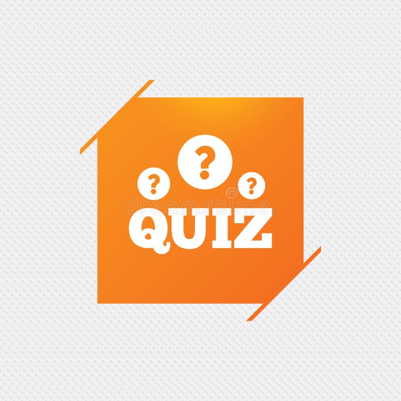Quiz Sign Icon. Questions and Answers Game. Stock Vector - Illustration ...