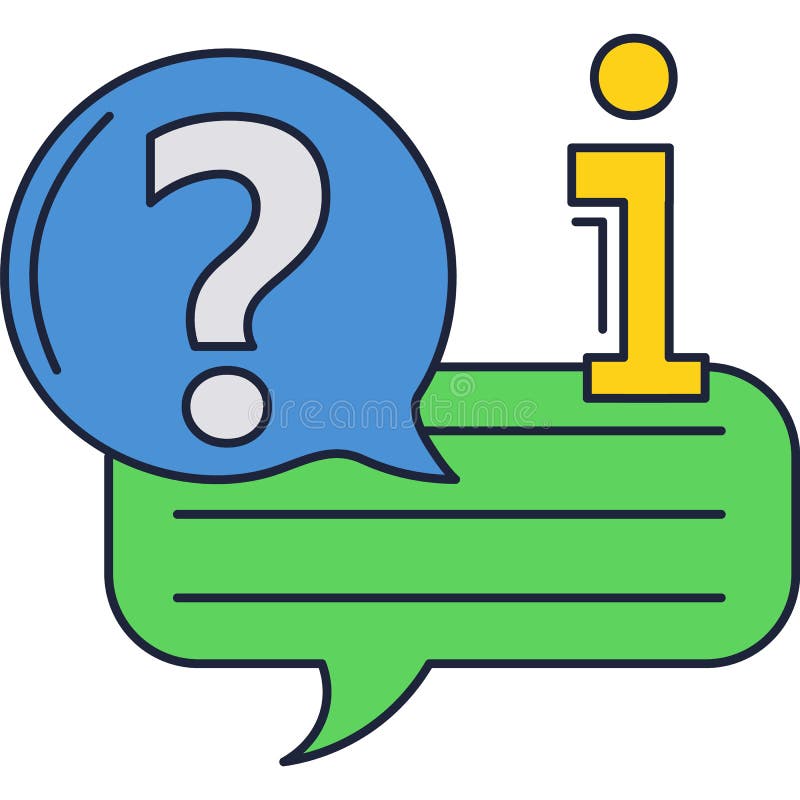 Quiz Speech Bubble Icon Vector Logo Design Stock Vector - Illustration ...