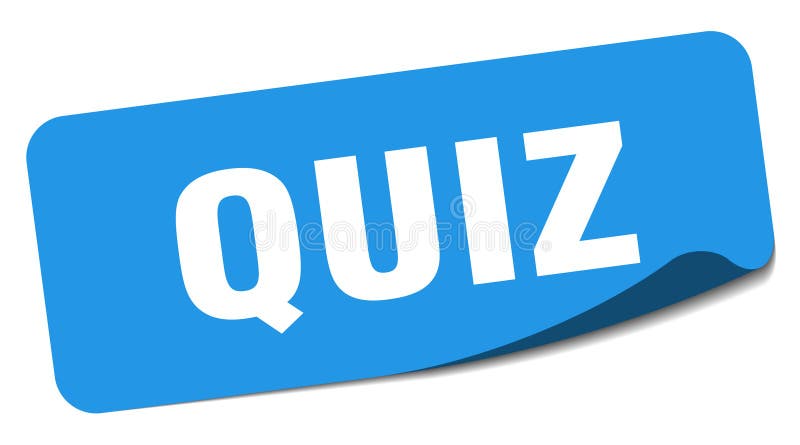 Quiz Sticker Hand Lettering Word Illustration Art Stock Vector ...