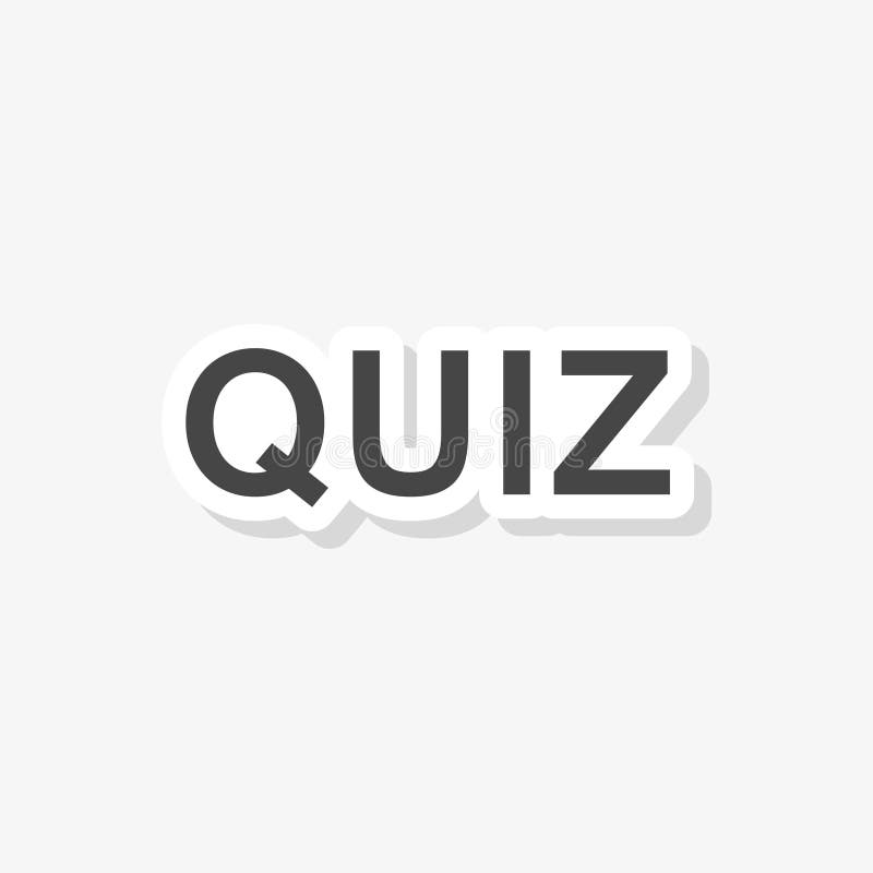 Quiz Sticker Stock Illustrations – 1,837 Quiz Sticker Stock ...