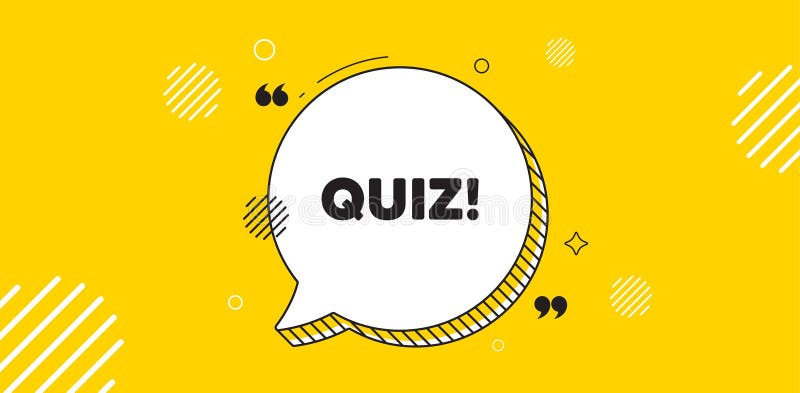 Quiz Symbol. Answer Question Sign. Chat Speech Bubble Banner. Vector ...