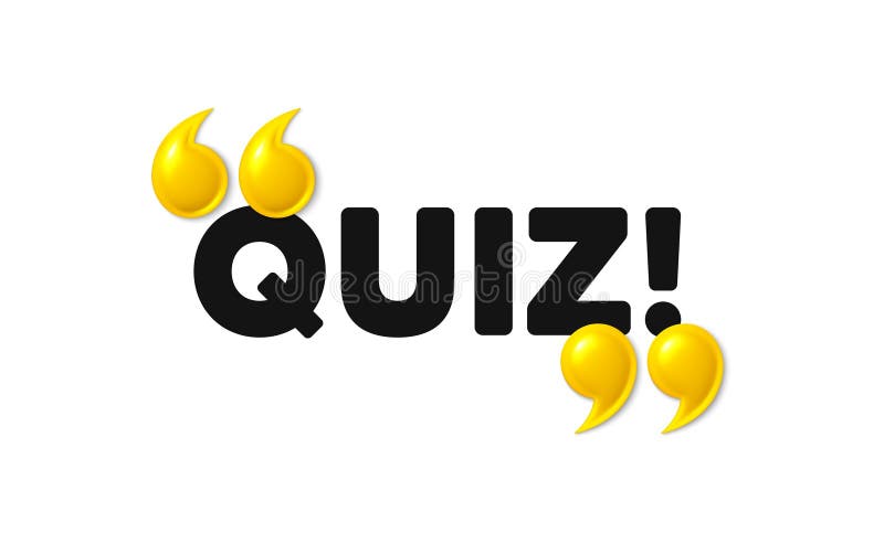 Quiz Symbol. Answer Question Sign. 3d Quotation Marks. Vector Stock ...