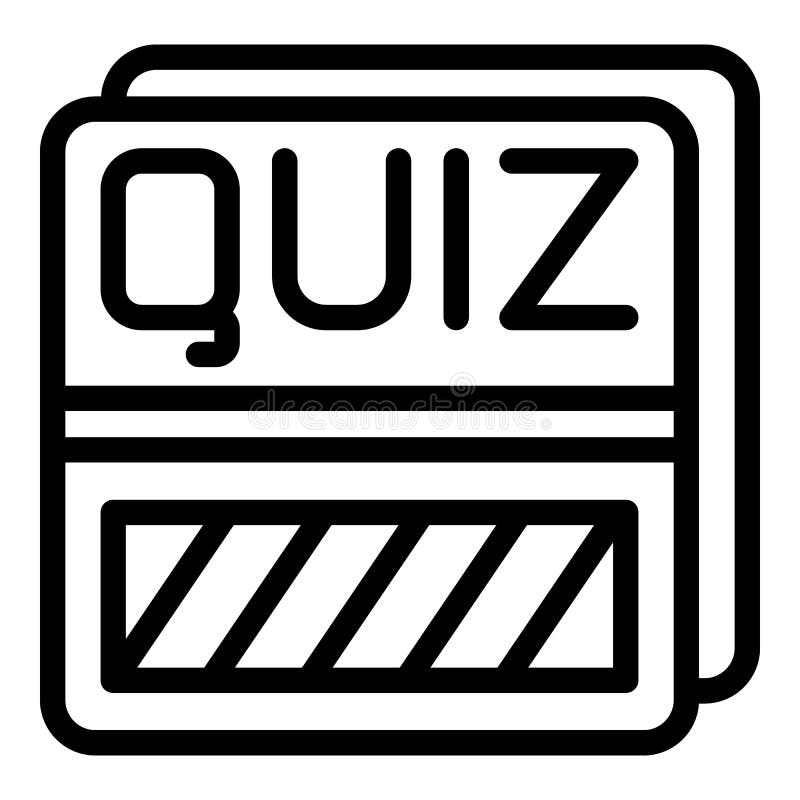 Quiz Test Icon Outline Vector. Exam Show Stock Illustration ... Quiz Test Icon Outline Vector. Exam Show Stock Illustration ...