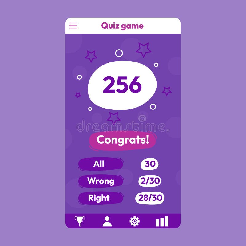 Quiz Test Lottery Millionaire Menu Template. Quiz Game Frame ...