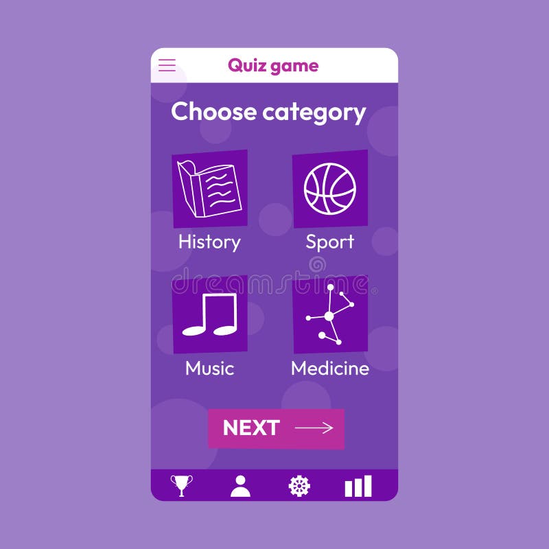 Quiz Test Lottery Millionaire Menu Template. Quiz Game Frame Stock ...