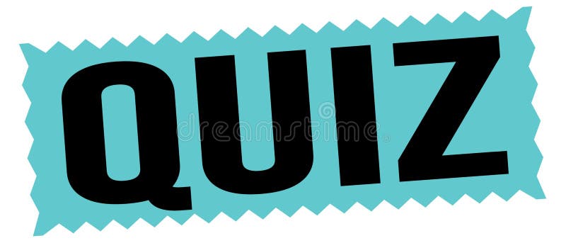 QUIZ Text Written on Blue-black Stamp Sign Stock Illustration ...