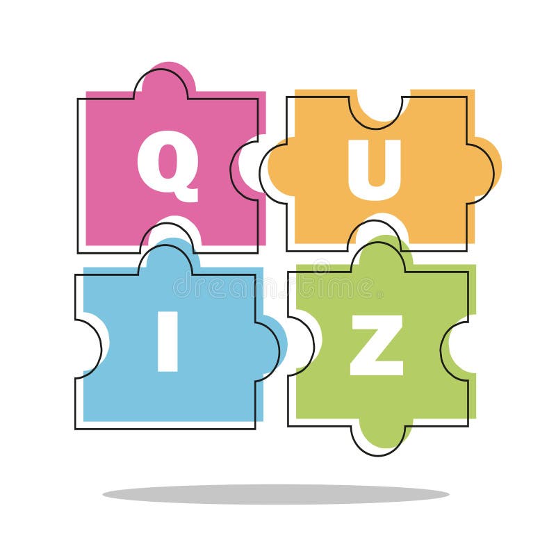 Quiz Thin Line Concept. Vector Illustration Stock Vector - Illustration ...