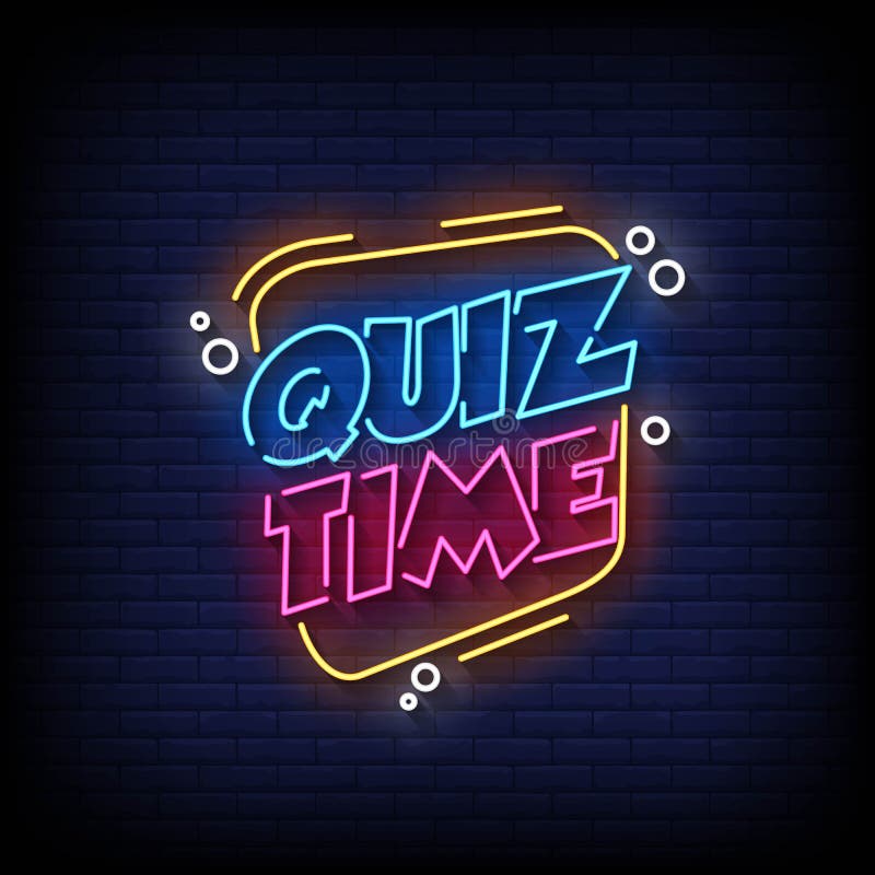 Quiz Time Neon Signs Style Text Vector Stock Vector - Illustration of ... Quiz Time Neon Signs Style Text Vector Stock Vector - Illustration of ...