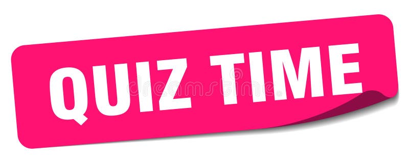Quiz Time Banner. Quiz Time Ribbon Label Sign Set Stock Vector ...