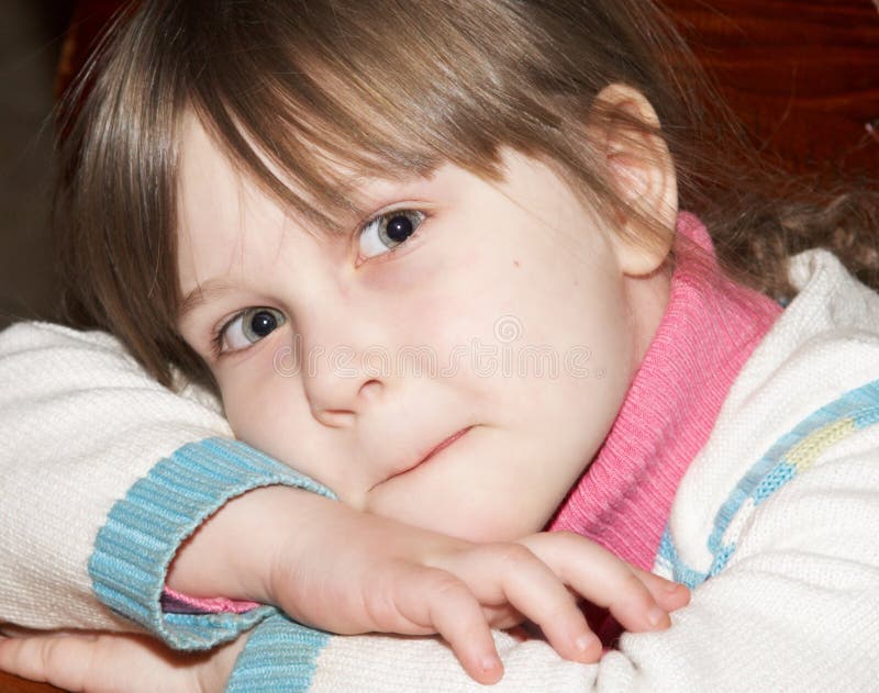 Quizzical girl stock photo. Image of expressive, expressions - 5137482