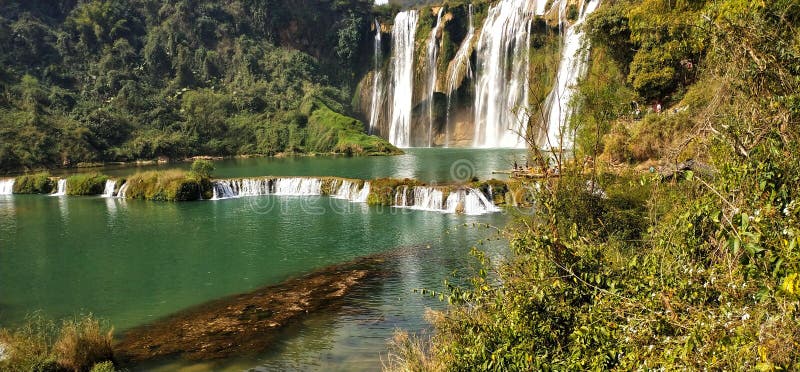 Jiulong Waterfall, Yunnan Province, China. Stock Image - Image of ...