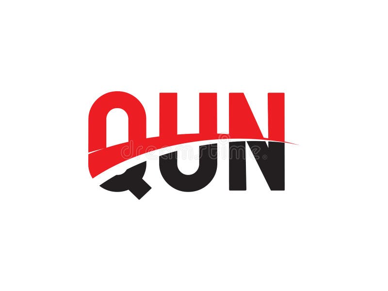 QUN Letter Initial Logo Design Vector Illustration Stock Vector ...