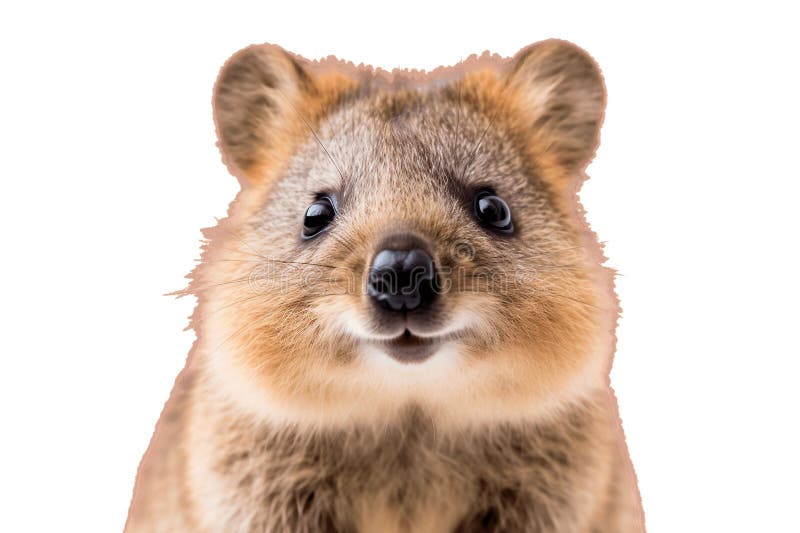 Quokka Captivating Face on Transparent Background, Generative Ai Stock ...