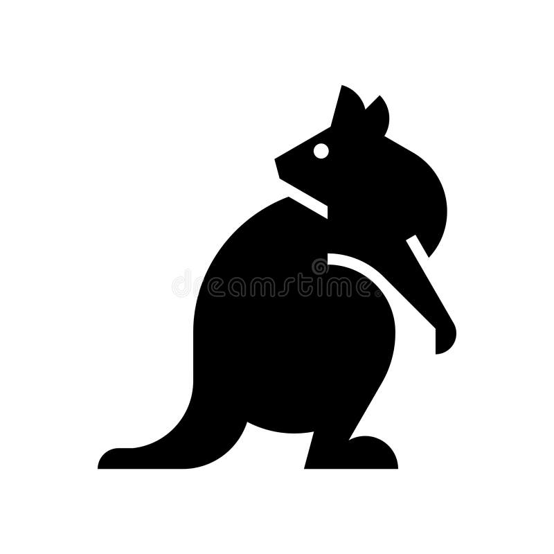 Quokka Logo stock vector. Illustration of wild, silhouette - 274002440