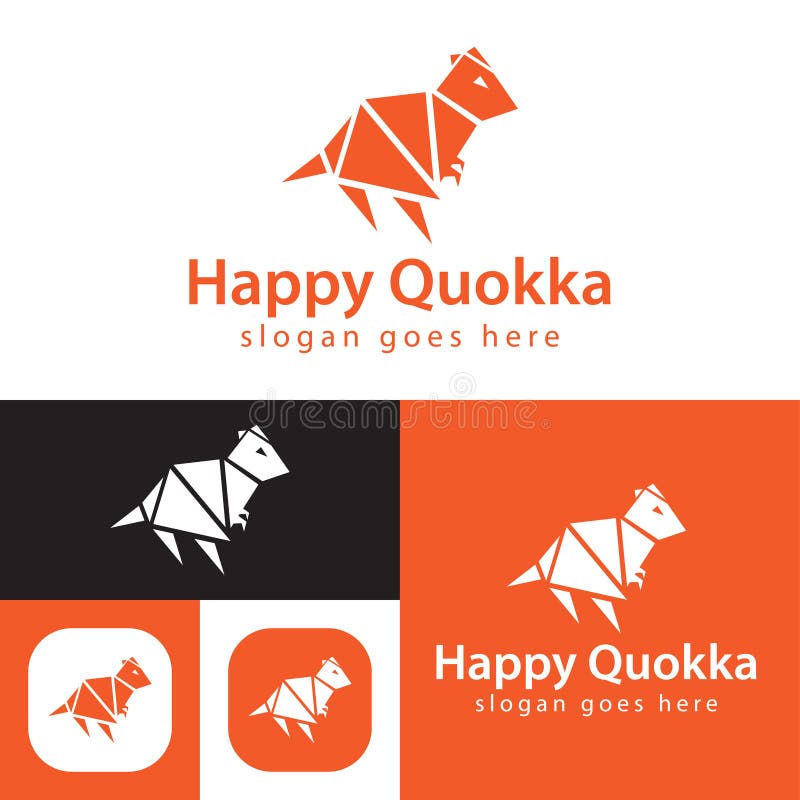 Quokka Tier Logoquokka Bildzeichen-Vorlagen Vektor Abbildung ...