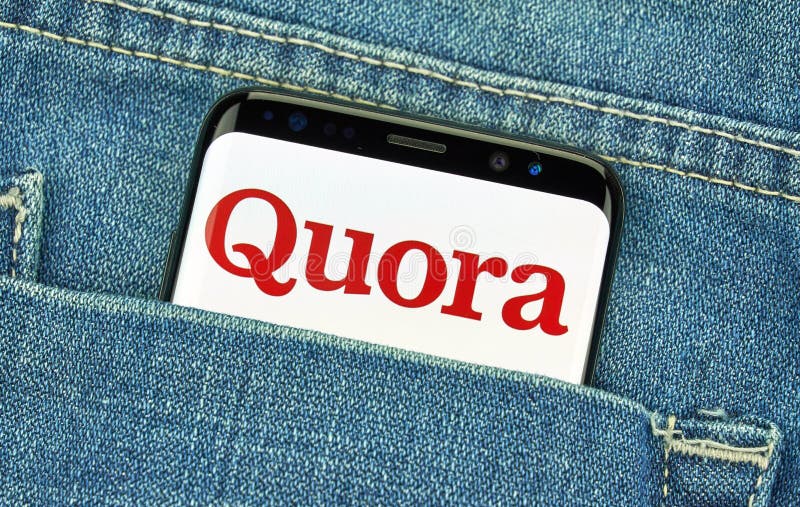 Quora Mobile App on Samsung S8 Editorial Photography - Image of digital ...