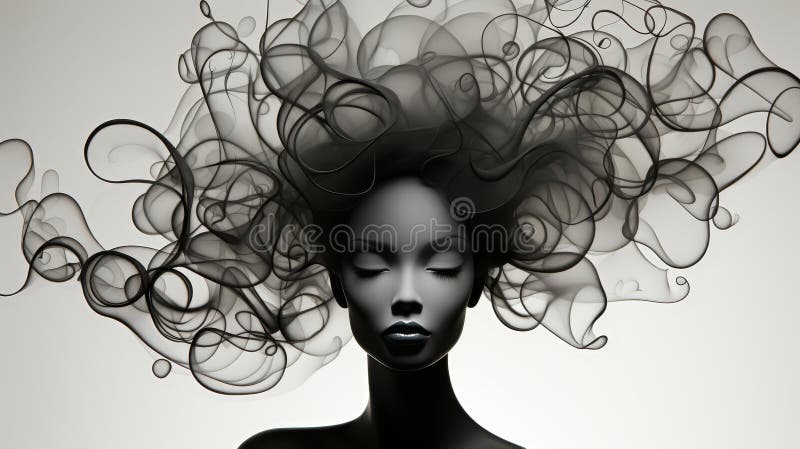 Visual Representation of Anxiety Stock Illustration - Illustration of ...