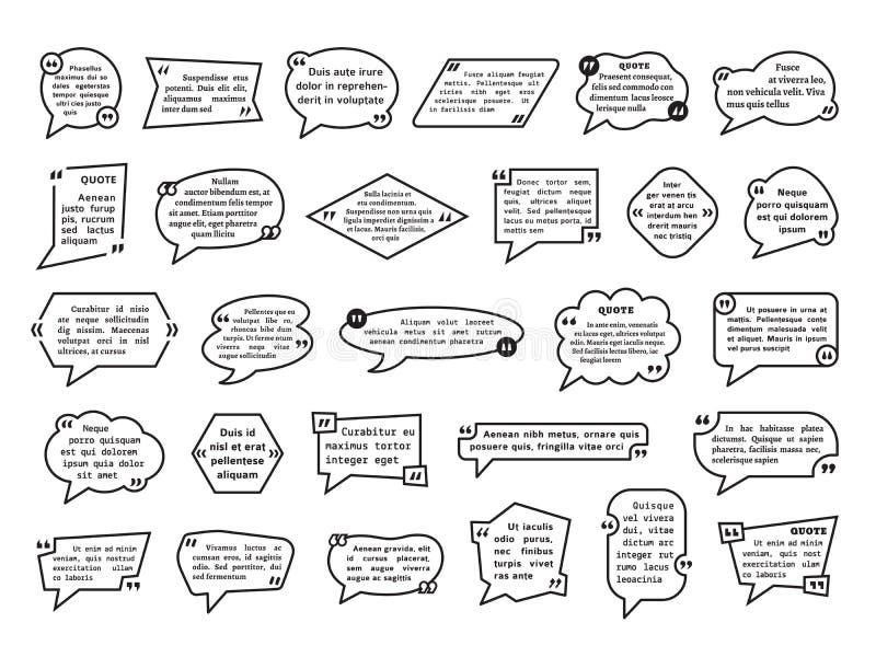 Quotation Frame. Blog Text Quotes, Brackets Box for Headline Frames ...