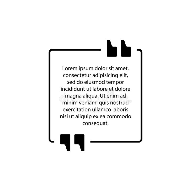 Single Quotation Stock Illustrations – 817 Single Quotation Stock ...