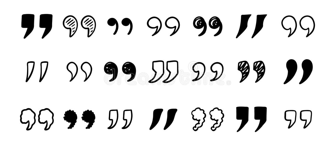 Cute Quotation Mark Stock Illustrations – 227 Cute Quotation Mark Stock ...