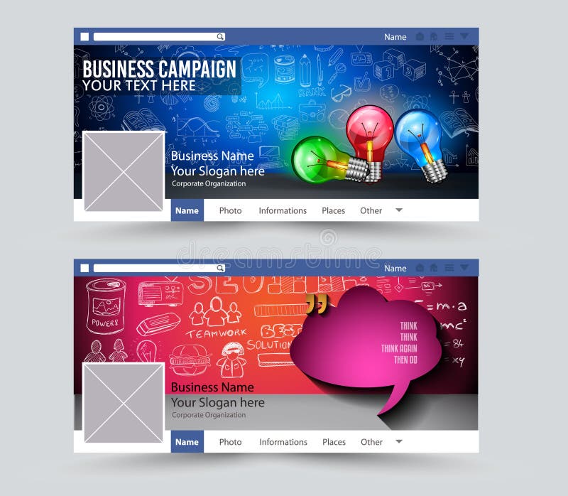 Quotation Mark Frame with Flat Style and Space for Text. Stock Vector ...