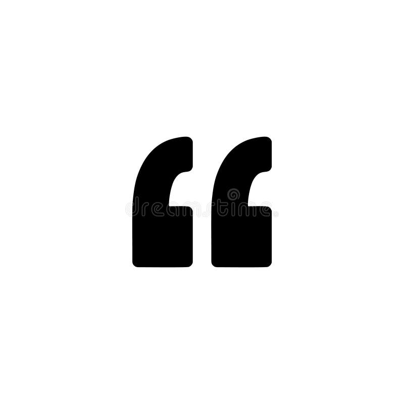 Quotation Mark Icon and Simple Flat Symbol for Website,mobile,logo,app ...