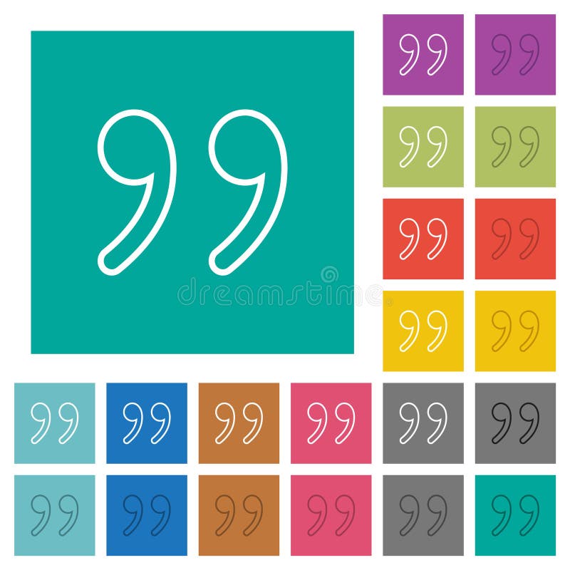 Quotation Mark Outline Stock Illustrations – 1,108 Quotation Mark ...