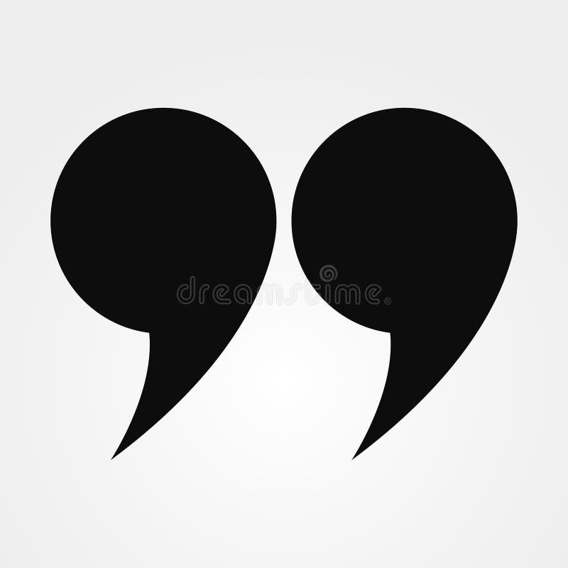 Quotation Mark Symbol. White Color Buttons. Neomorphism Design Stock ...