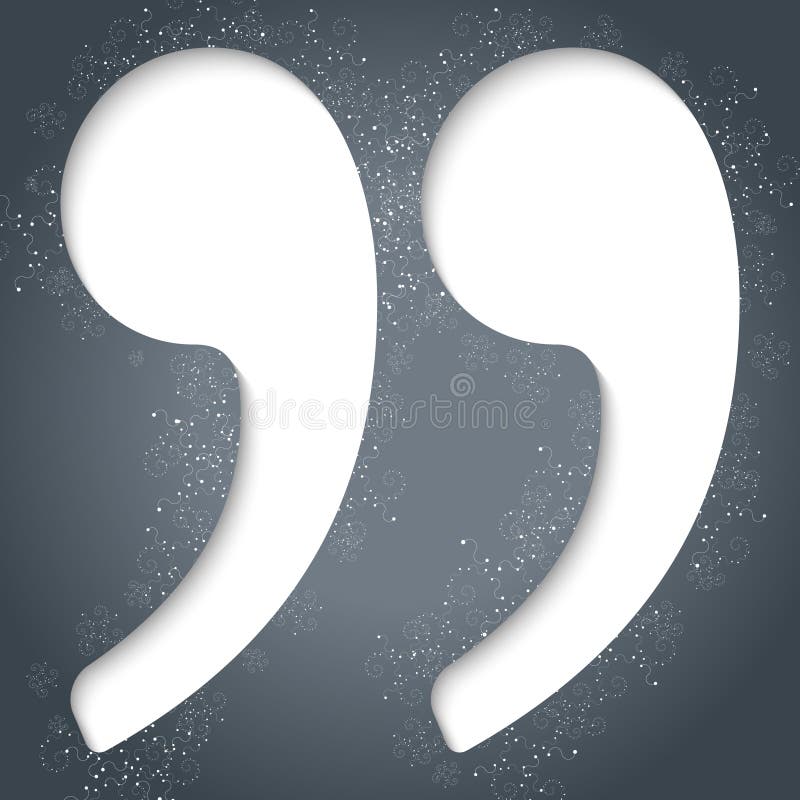 Set of quotation marks stock vector. Illustration of networking - 76276832