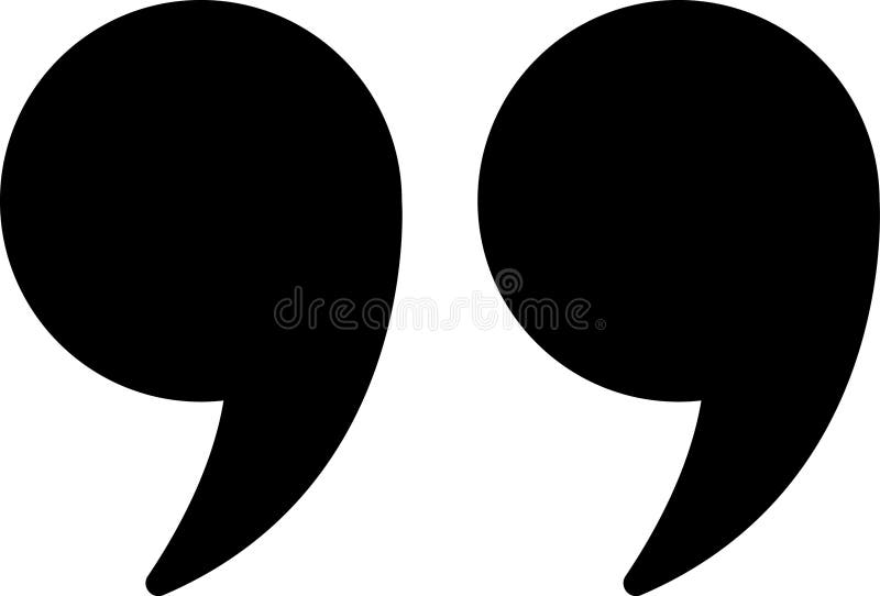 Quotation Marks. Black Quotes Icon Vector Stock Vector - Illustration ...
