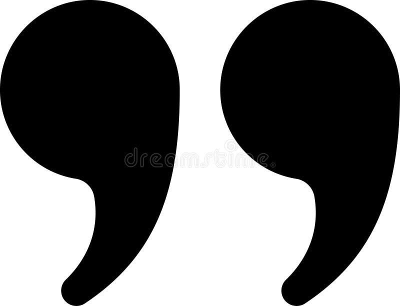 Quotation Marks. Black Quotes Icon Vector Stock Vector - Illustration ...