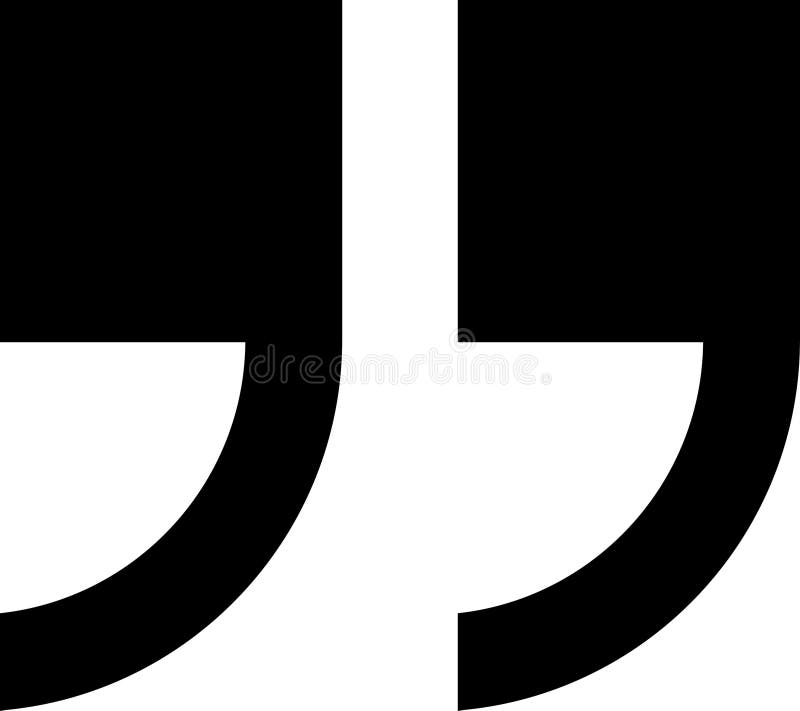 Quotation Marks. Black Quotes Icon Vector Stock Vector - Illustration ...