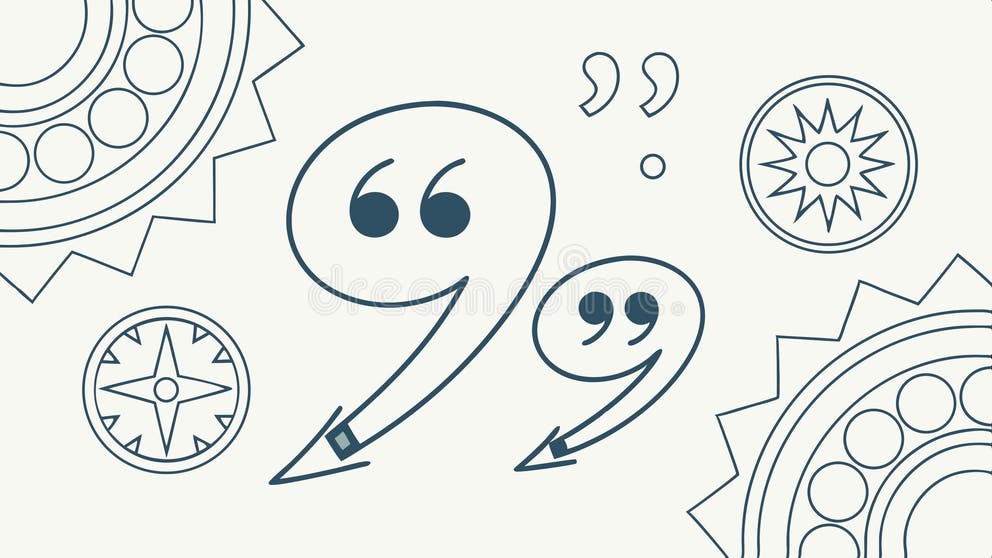 Quotation Marks Design, Typography and Writing Element Vector Design ...