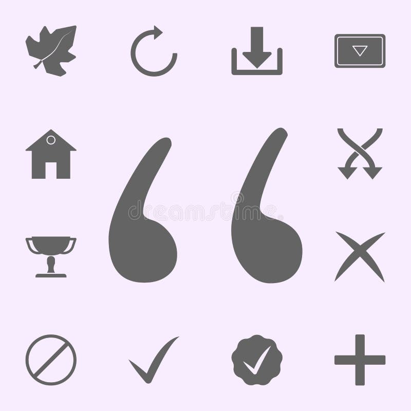 Quotation Marks Icon. Web Icons Universal Set for Web and Mobile Stock ...
