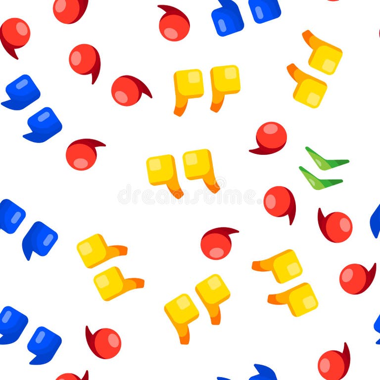 Quotation Marks Pattern Stock Illustrations – 338 Quotation Marks ...