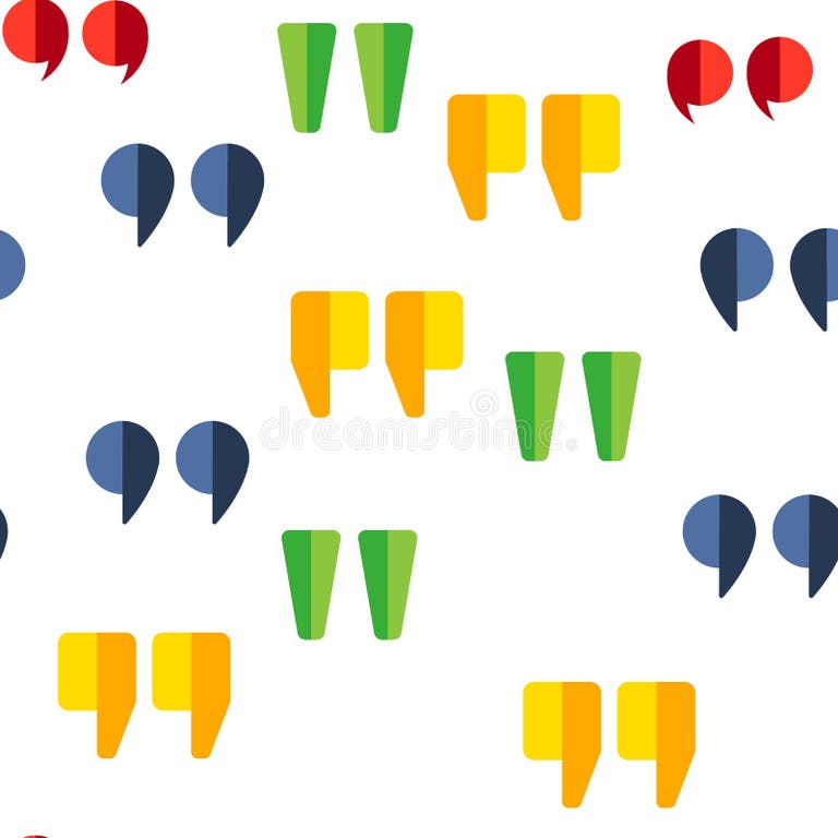 Quotation Marks Pattern Stock Illustrations – 338 Quotation Marks ...