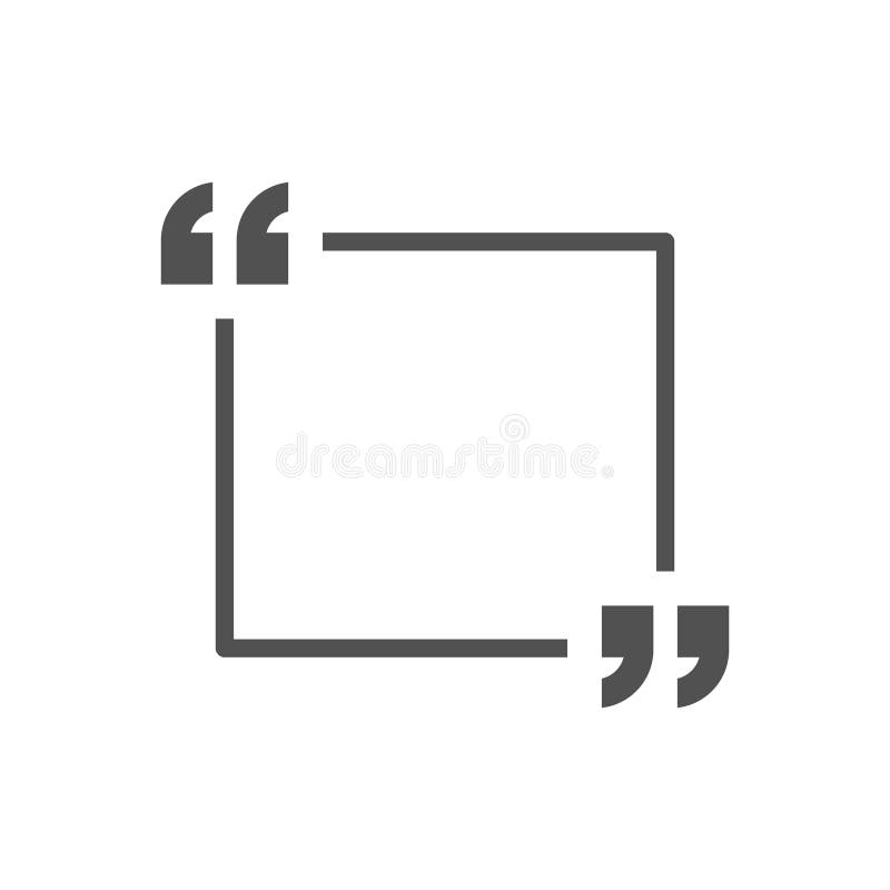 Quotation Marks, Quote Frame Template Stock Vector - Illustration of ...