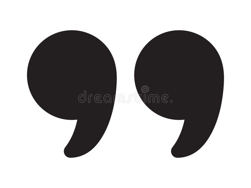 Quotation Marks. Quote Icon. Simple Quotation Marks Icon. Stock Vector ...
