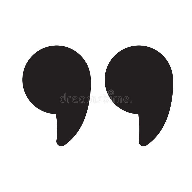 Quotation Marks. Quote Icon. Simple Quotation Marks Icon. Stock Vector ...