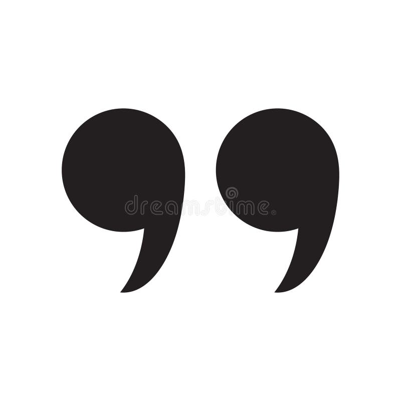 Quotation Marks. Quote Icon. Simple Quotation Marks Icon Stock Vector ...