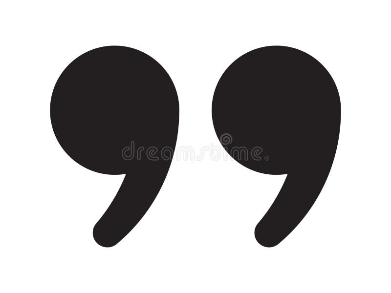 Quotation Marks. Quote Icon. Simple Quotation Marks Icon. Stock Vector ...