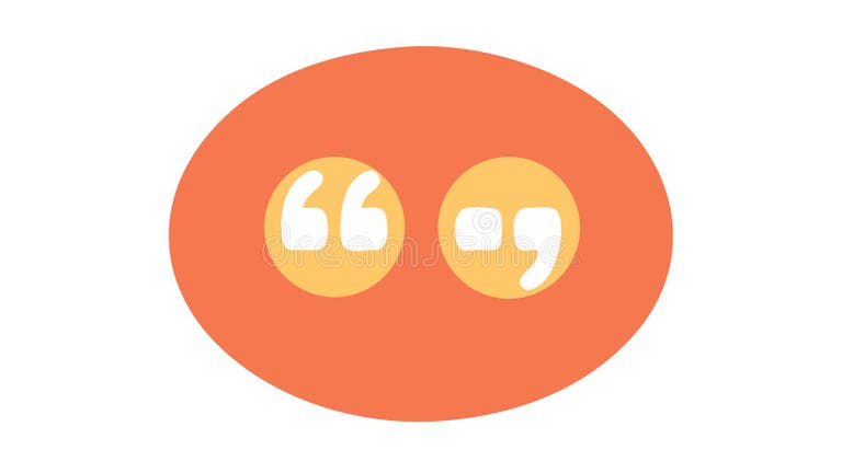 Quotation Marks Testimonial Quote Flat Design Icon, Vector Design ...