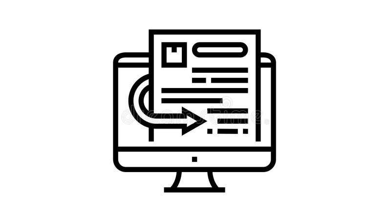 Purchase Requisition Color Icon Animation Stock Video - Video of ...