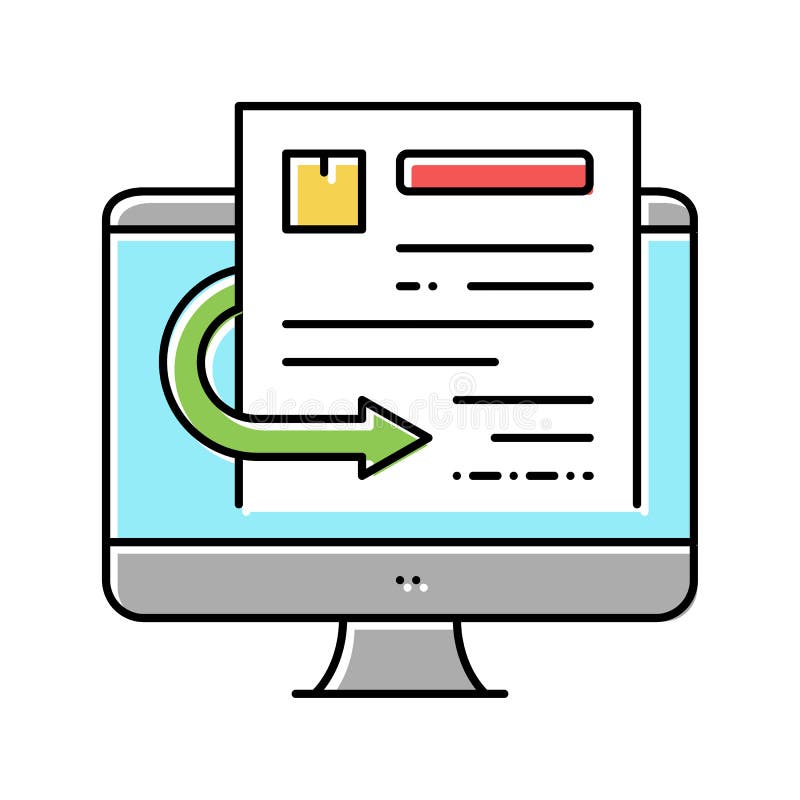 Quotation Requests Color Icon Vector Illustration Stock Vector ...