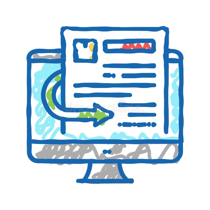 Quotation Requests Icon Doodle Illustration Stock Vector - Illustration ...